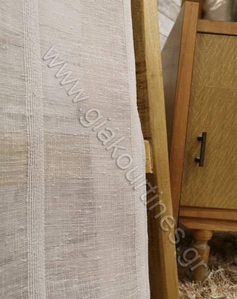 ΥΦΑΣΜΑ ΓΑΖΑ Τ.ΛΙΝΟ ΠΟΛΥΕΣΤΕΡ ΧΡΩΜΑ NATURAL ΜΠΕΖ 2Μ X 2,90 - Deligiorgi.Home