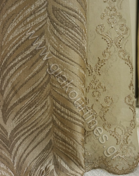 ΚΟΥΡΤΙΝΕΣ ΣΑΛΟΝΙΟΥ,ΡΙΝΤΟ ΧΥΤΟ GOLD SAND, ΚΟΥΡΤΙΝΑ ΟΛΟΚΕΝΤΗΤΗ ΜΕ GLITTER ...