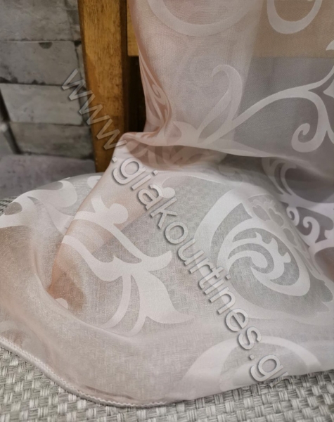 ΚΟΥΡΤΙΝΑ ΜΕ ΤΟ ΜΕΤΡΟ ΝΤΕΒΟΡΕ, ΝΤΕΓΚΡΑΝΤΕ ΣΟΜΟΝ ΥΠΟΛΕΥΚΟ - Deligiorgi.Home
